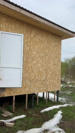 Продаётся каркасный недострой (оформленный жилым домом) на участке 25 соток в деревне Вёски