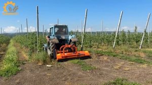 Работа косилки-мульчирователя AG 220