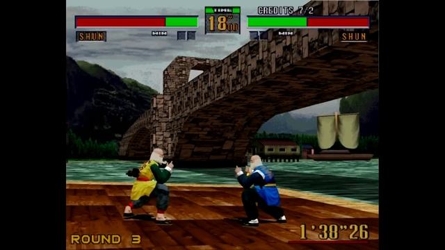 Virtua Fighter 2 - Shun Di Playthrough (Arcade)