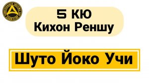 5 Кю Кихон Реншу: Шуто Йоко Учи