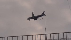 Самолёты идут на посадку в Пулково.Airbus A320,A319;Boeing 737,Sukhoi