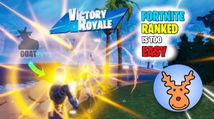 Fortnite RANKED is too EASY | Ranked Reload ZB win