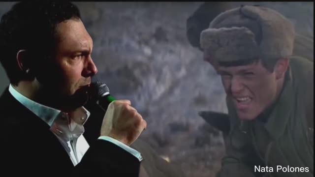 "Горячий снег". Евгений Кунгуров в клипе по одноимённому кинофильму.