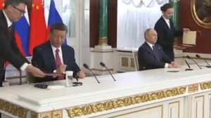 Владимир Путин и Си Цзиньпин по итогам переговоров подписали ряд документов