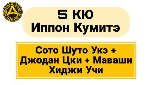 5 Кю Иппон Кумитэ: Сото Шуто Укэ + Джодан Цки + Маваши Хиджи Учи