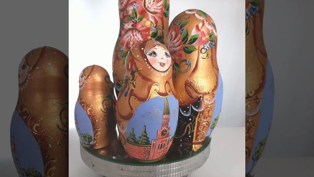 Матрешка художественная Виды Москвы