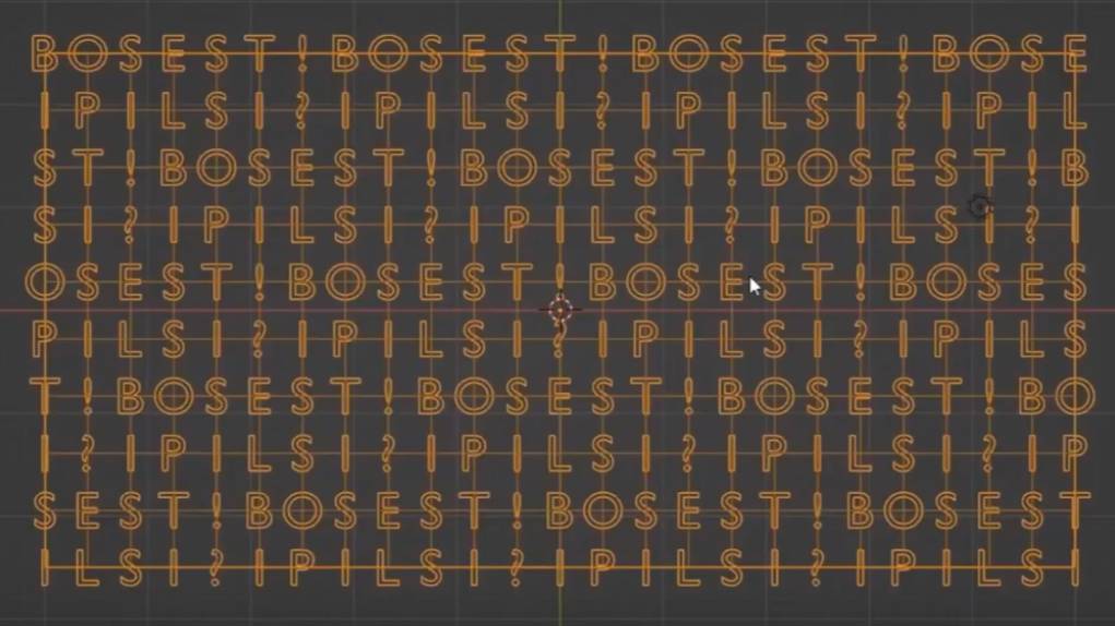 How to build text grid 44(Как построить текстовую сетку)Geometry Nodes