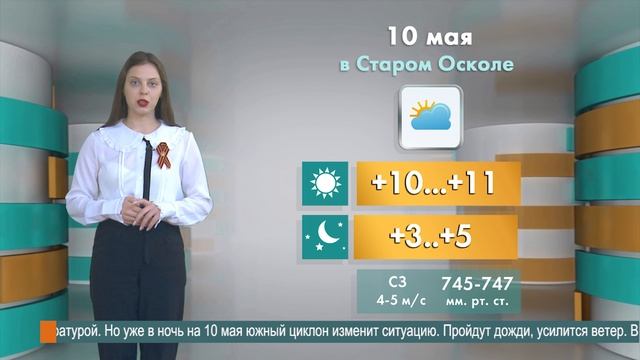 Погода в Старом Осколе на 9 10 мая