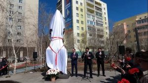 Полное видео церемонии открытия памятника Герою Советского Союза Ф.К. Попову