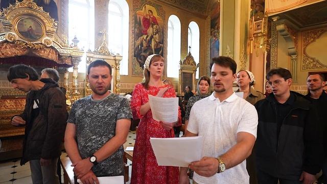 Фрагменты богослужения - благодарственный молебен за дарование победы