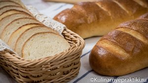 Батон "Нарезной". Вкусный, сливочный домашний хлеб по рецепту из сборника рецептур, ГОСТ,1982 г.