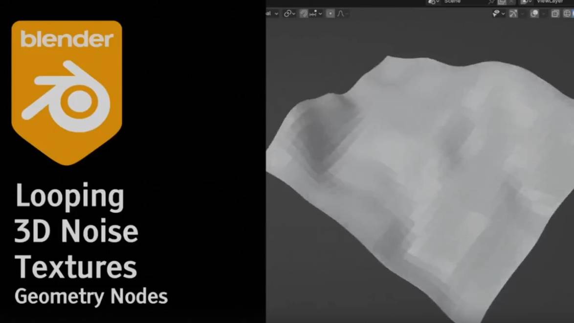 Looping  Noise Textures 15(Циклические шумовые текстуры)Geometry Nodes