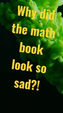 It's a Math Problem or Book Problem? / Почему математике книга  грустна