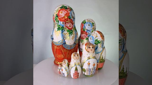 Матрешка авторская Весенняя Москва