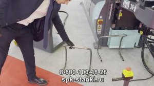 Гибка мебельных профилей на автоматическом трубогибе Cesur-38-3