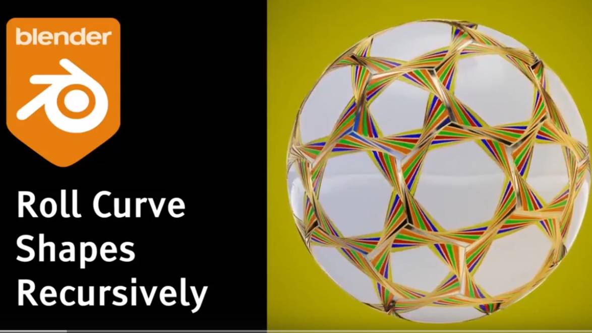 Roll spline shapes recursively 29(Рекурсивно сворачивать сплайновые формы)Geometry Nodes