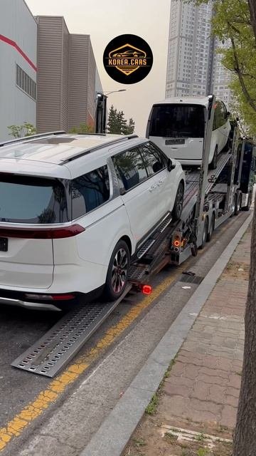 Погрузка автомобилей в Южной Корее для отправки в Россию