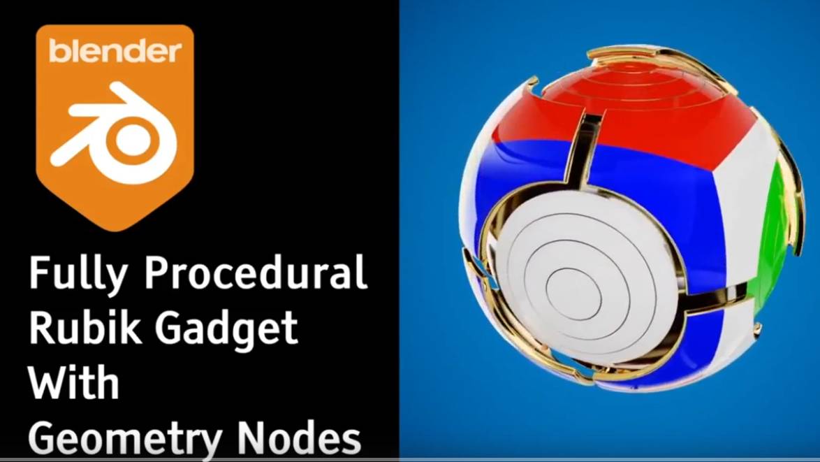 Rubik gadget 77(Гаджет "Рубик")Geometry Nodes