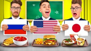 А4 - ШКОЛЬНАЯ ЕДА из РАЗНЫХ СТРАН МИРА Челлендж !