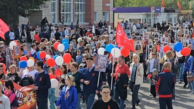 Бессмертный полк прошёл по Белово,