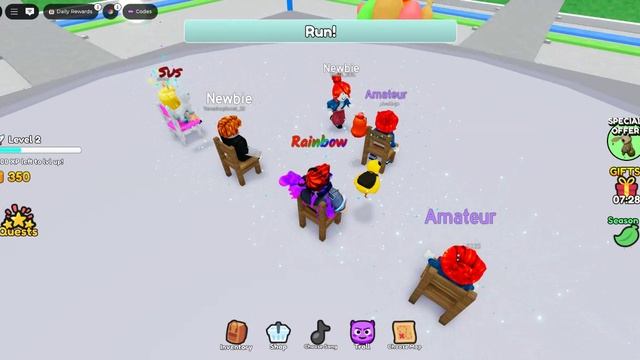 Roblox Space man vs musical chairs games