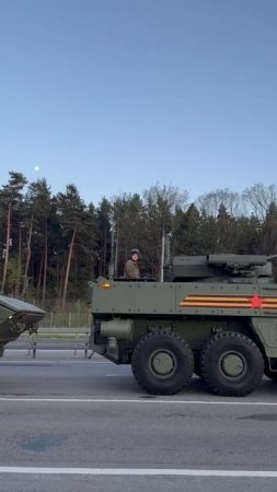 Техника после окончания Парада