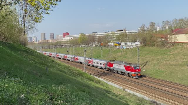 Электровоз ЭП2К-314, перегон Москва-Товарная-Павелецкая - Коломенское