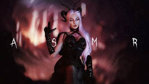 SOLY ASMR FACE LICKING LENS LICKING ROLEPLAY - SUCCUB WILL TAKE YOUR SLEEP 3DIO MASSAGE HALLOWEEN