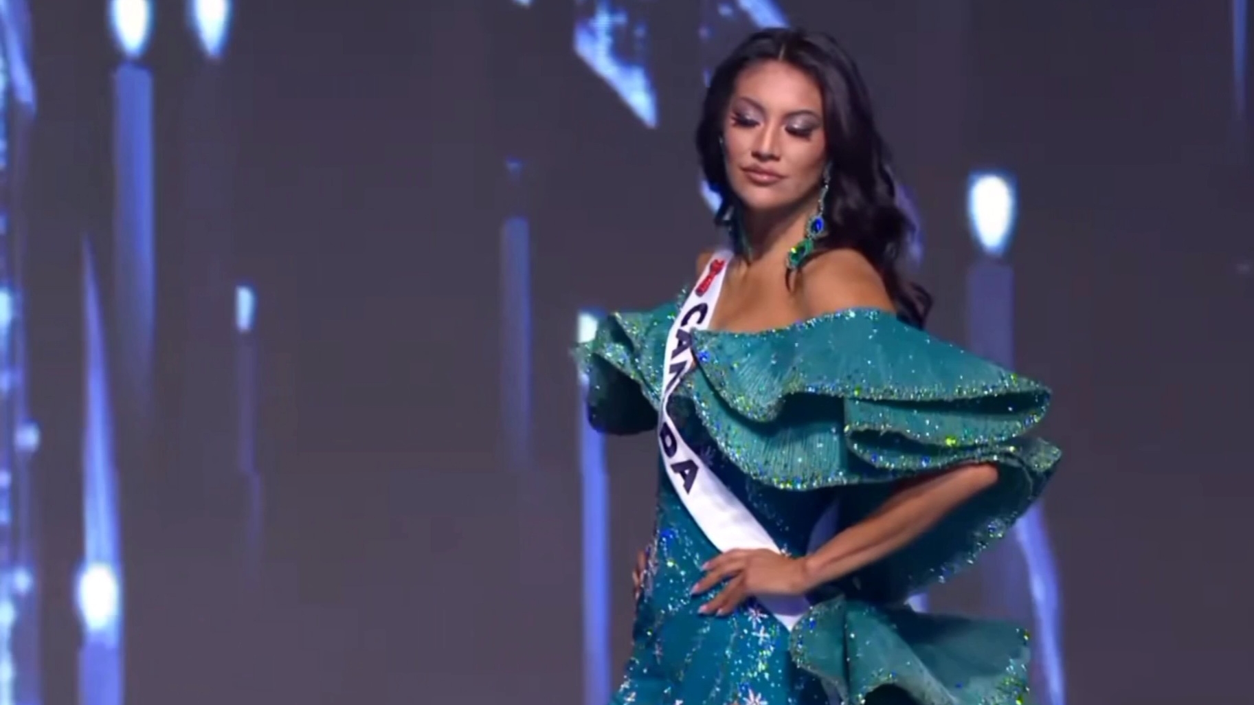 Канада Вечернее платье Мисс Вселенная 2024 Топ 12 Canada Miss Universe 2024 (73) Evening gown