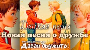 Волшебная тетрадь. "Давай дружить!" Новая детская песня о дружбе. Песня про детскую дружбу.