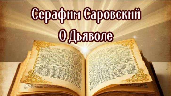 О ДЬЯВОЛЕ Серафим Саровский