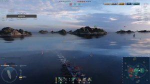 World of Warships Клановый бой!!! Наёмник