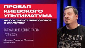 Чего ждать от переговоров в Стамбуле!? Или, провал киевского ультиматума.