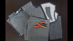 Куртка из старых джинсов