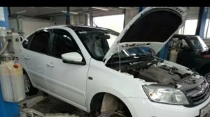 РЕМОНТ ДВС ЛАДА ГРАНТА автомат 16V .Замена лёгкой ШПГ НА ТЯЖЁЛОЙ.