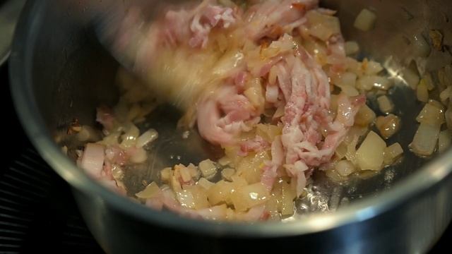 Ужин | Рецепт "Картофель с ветчиной и беконом"