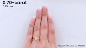 Размеры бриллианта от 0.25кт до 2кт на руке