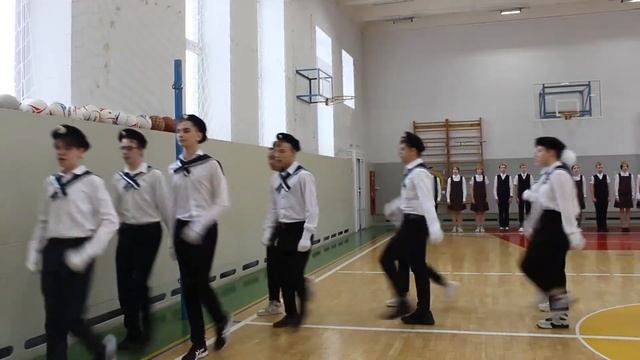 8 класс  "Смотр строя и песни"  2022г.  ЧОУ СОШ КРИСТАЛЛ г. Сызрань