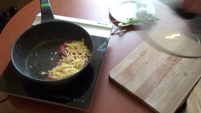 яичница с сыром рецепты, простые рецепты, еда, рецепт, как приготовить, быстрые рецепты, простой рец
