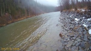 ловля хариуса в мутной воде
