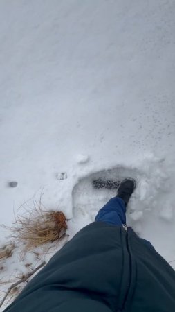 Красота зимнего озера в глухой тайге