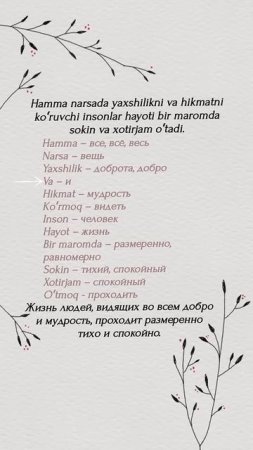 Узбекский язык. Учим слова из предложения на узбекском. Oʻzbek tili.