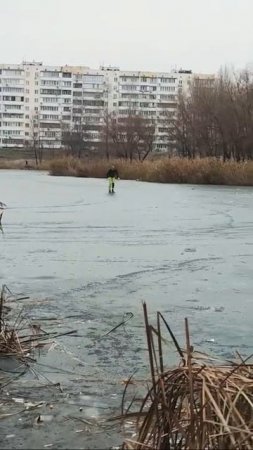 Оз.Белое, лыжи по льду 16.12.20