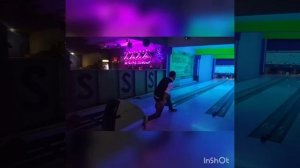 Первый раз в боулинге/first time in bowling