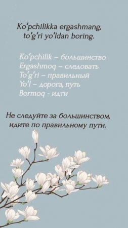 Узбекский язык. Учим слова из предложения на узбекском. Oʻzbek tili.