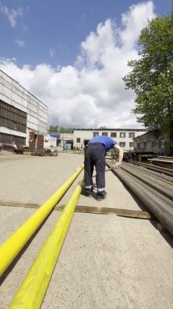 Завоз труб для газификации