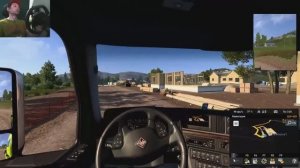 Мир труд май - Поездка вдвоем 2 -  American truck simulator - 026 - на руле MOZA R5