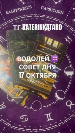 ВОДОЛЕЙ ♒️ СОВЕТ ДНЯ 17 ОКТЯБРЯ #водолей  #гороскоп #та?