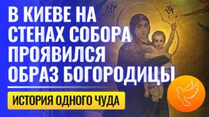 Явление Божьей Матери с Ангелами в Киеве на стене собора и необъяснимый жест Богомладенца