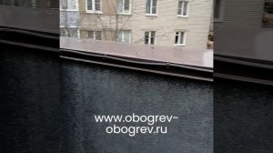Электрообогрев парапетных воронок на кровле